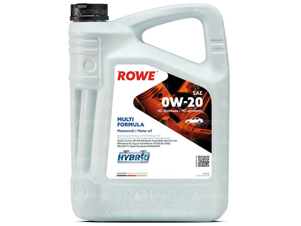 HIGHTEC MULTI FORMULA SAE 0W-20, 5 Liter, 20202